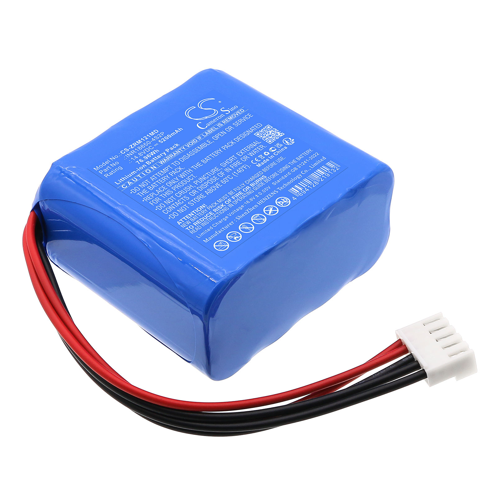 Zoncare QZ-1212 / INR18650-4S2P 5200 mAh Li-ion 14,8 V (Cameron Sino ...