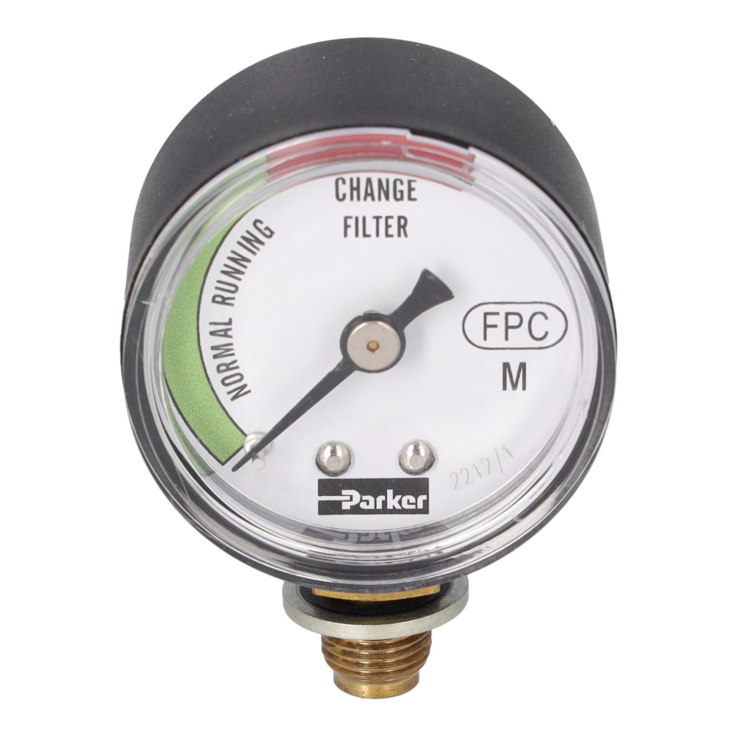 Manometr Parker z przyłączem dolnym G 1/8"; 0-2,5 bar; NS 40mm UT11012 ...